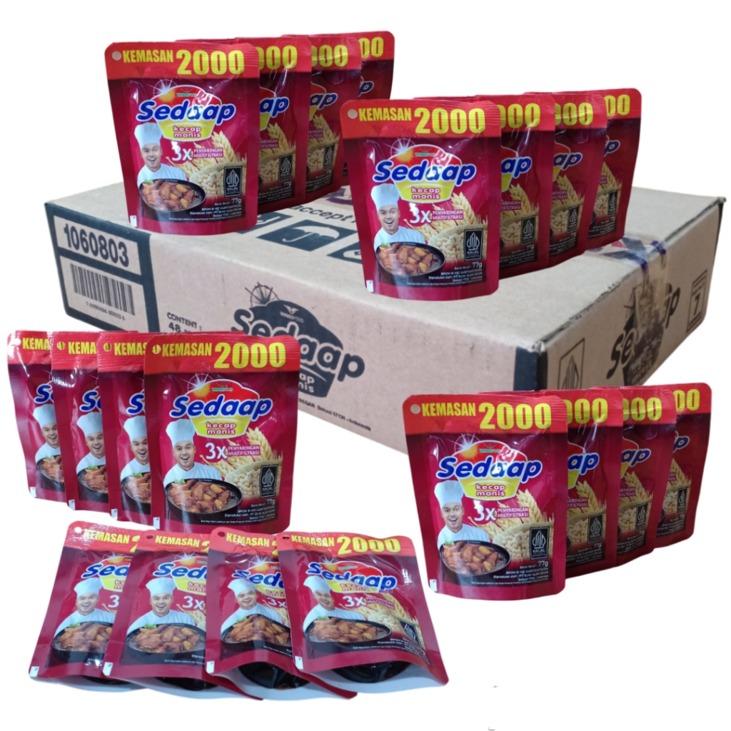 Jual Kecap Sedap 2000 an Kecap Manis 77g - 24 pcs (Saus) - Saos sedap ...