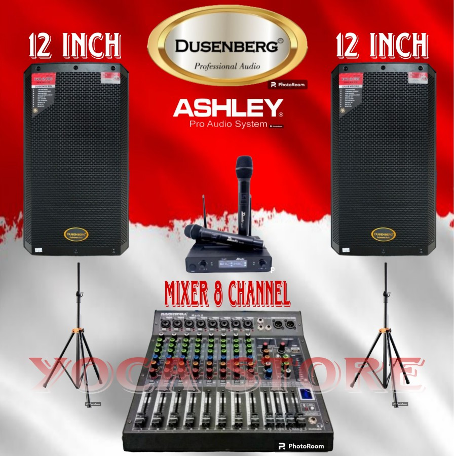 Jual Paket Karaoke Dusenberg 12 Inch EVO 12 PRO Upgrade Mixer 8 Channel ...