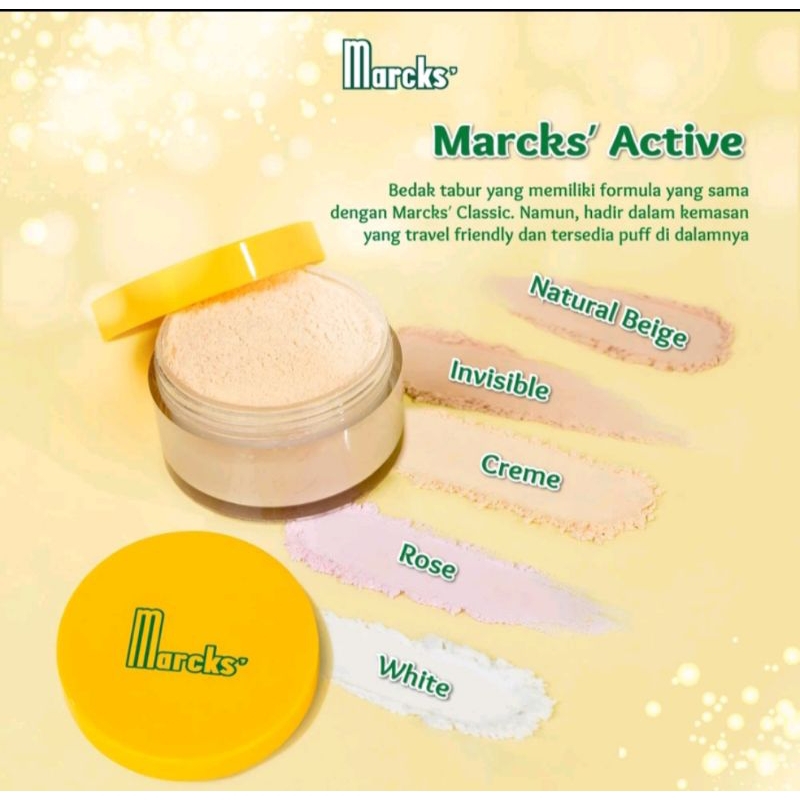 Jual Marcks active powder 20 gram | Shopee Indonesia
