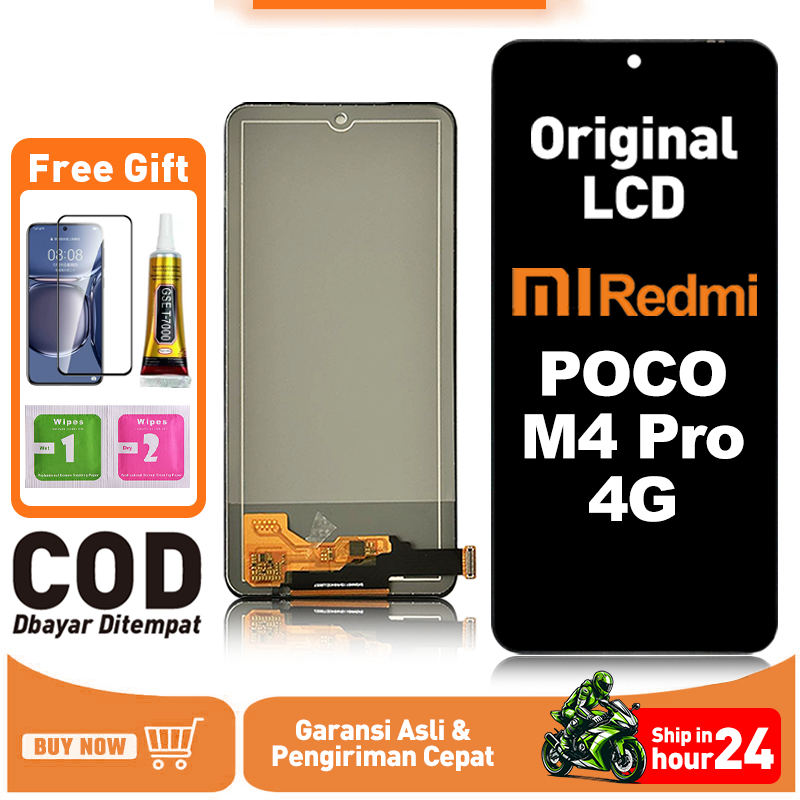 Jual LCD POCO M4 PRO 4G TOUCHSCREEN Fullset Asli Crown Murah Ori ...