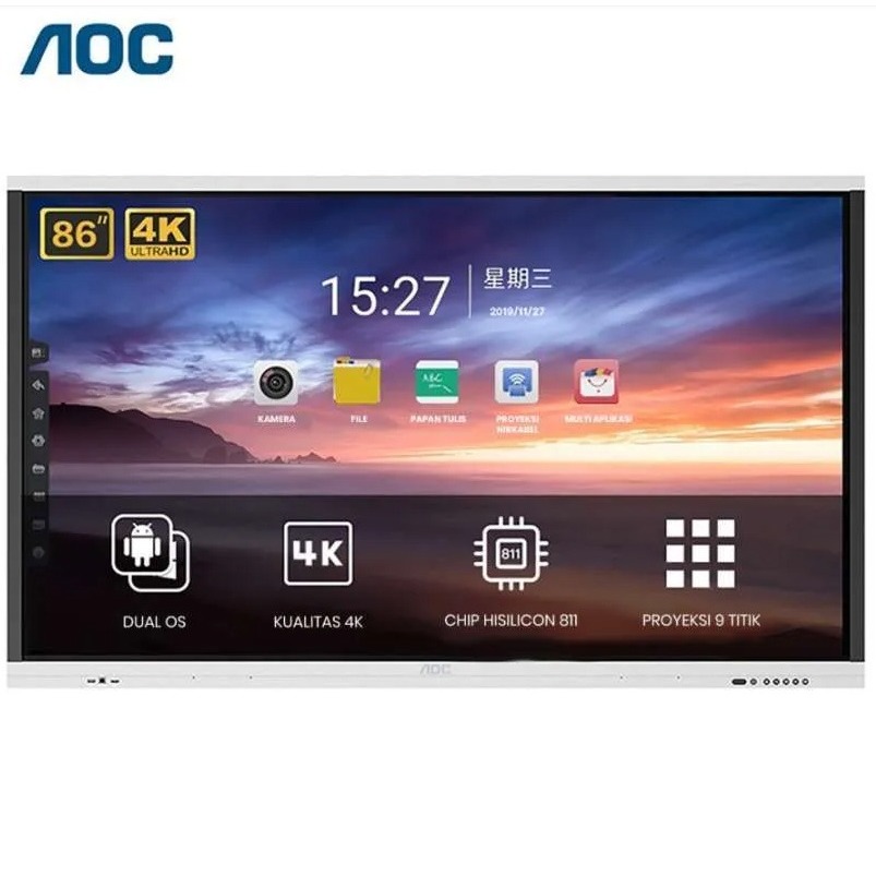 Jual AOC 86T21K Smart tablet 4K Video conference tablet touch screen ...