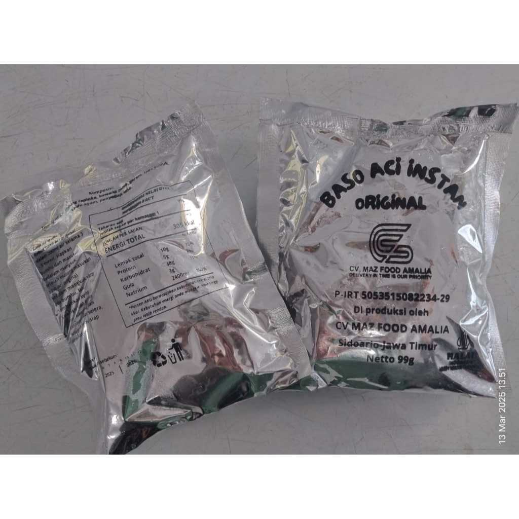 Jual BASO ACI INSTAN ORIGINAL MAZ FOOD AMALIA 20 PACK | Shopee Indonesia