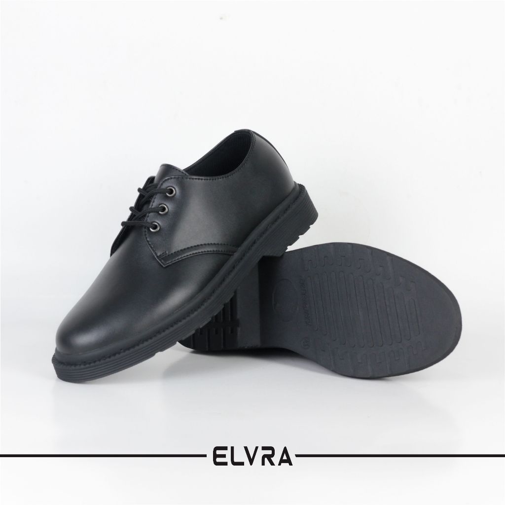 Jual ELVRA Footwear - Sepatu Boot Docmar Kulit Pria - Dolof Full Black ...