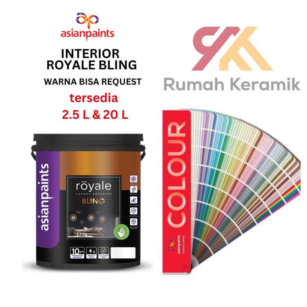 Jual ROYALE BLING Asian Paints Interior Paint 2.5 L | Cat Tembok ...