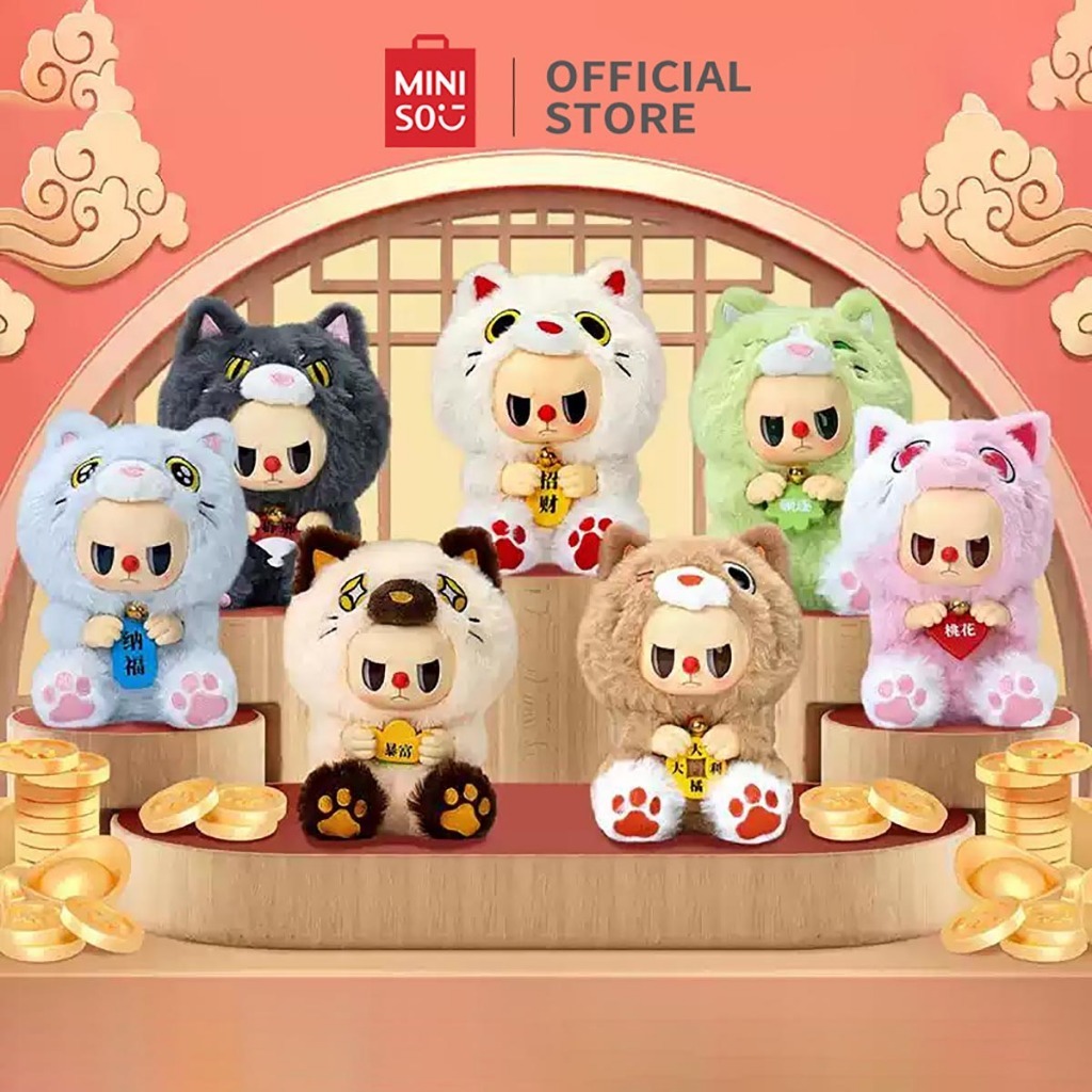 Jual MINISO TOY - Miniso Blind Box Rebel Bear Wealth Luck Collection ...