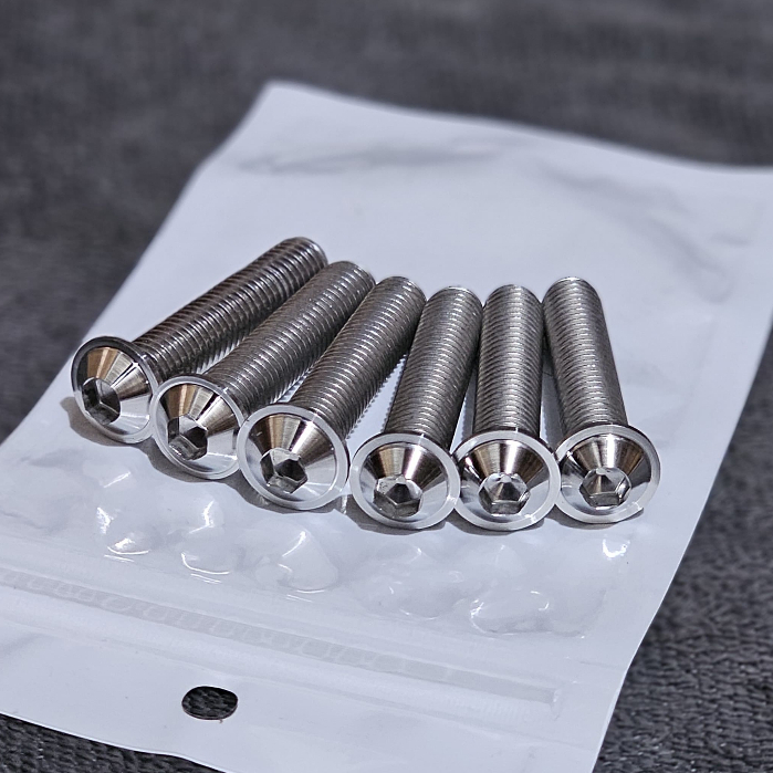 Jual BAUT L STAINLESS M8 BUTTON / BAUT 12 MOTIF BUBUT ALA TITANIUM | Shopee Indonesia