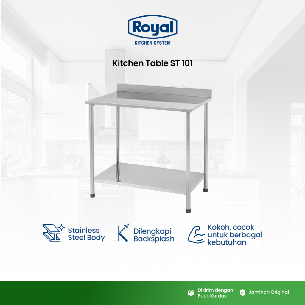 Jual Royal Kitchen Table ST 101 | Meja Dapur Stainless | Work Table Uk ...