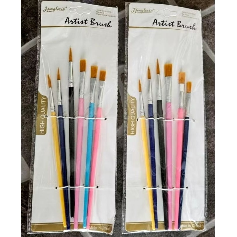 Jual Kuas Lukis Set isi 6 Lancip Papak | Shopee Indonesia