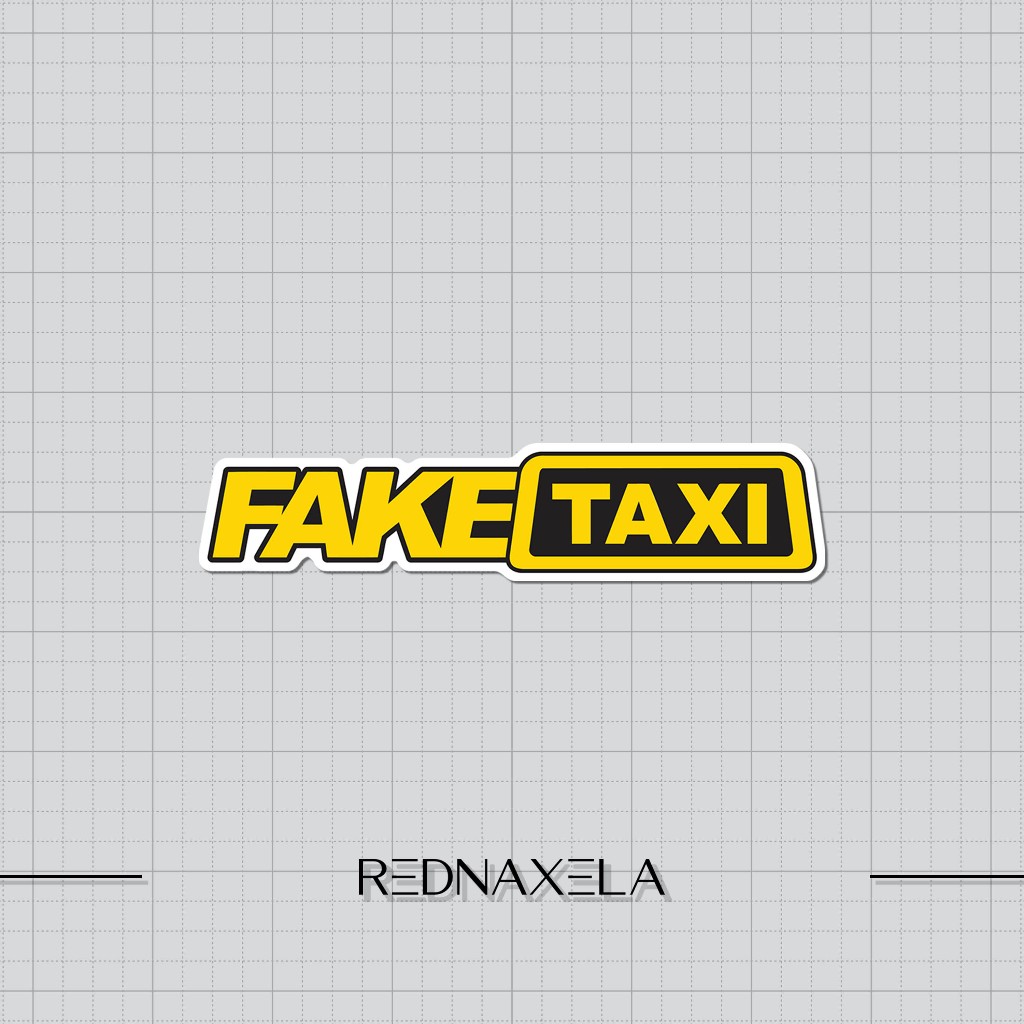 Jual Stiker Vinyl Fake Taxi Stiker Koper Outdoor Waterproof Sticker ...