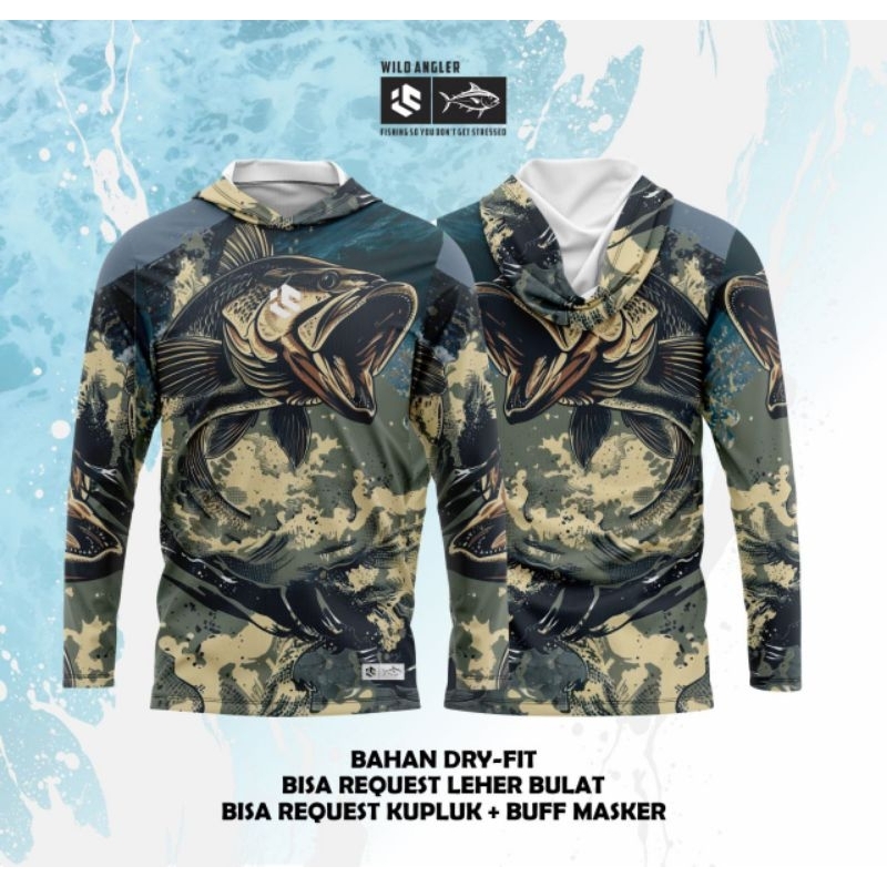 Jual Jersey mancing lengan panjang gratis nama dan logo full printing ...