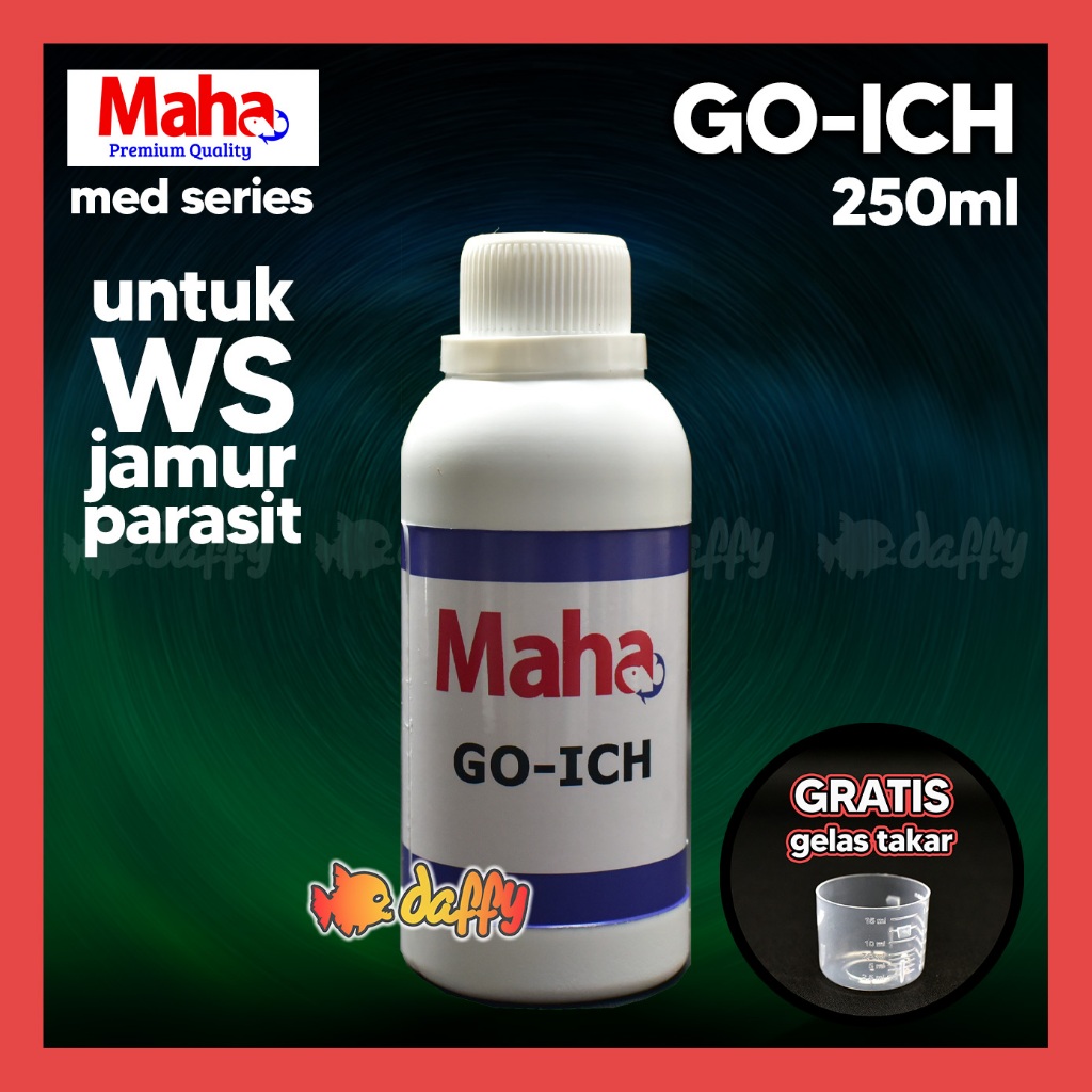 Jual Maha GO ICH 250ml obat ikan White Spot Parasit | Shopee Indonesia