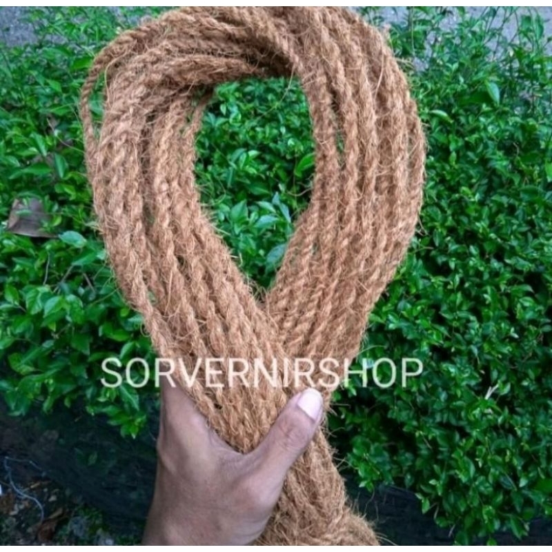 Jual Tali serabut kelapa tali ikat anggrek tali garukan kucing 8mm ...