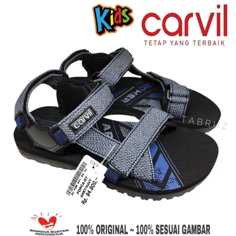 Jual Sandal Gunung Carvil Anak Sandal Outdoor Anak / Sendal Carvil ...