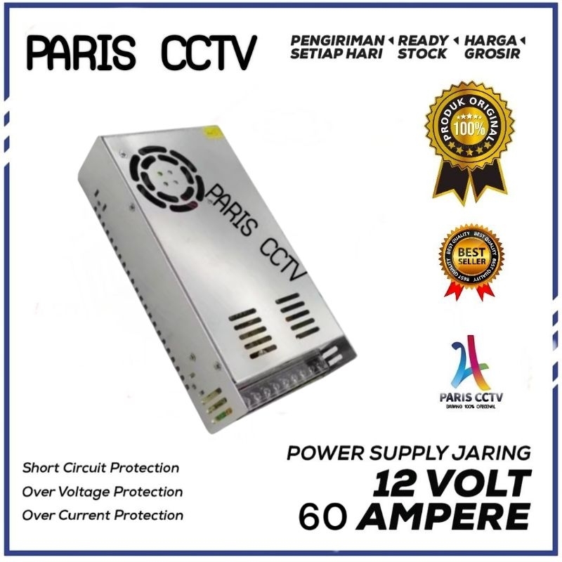 Jual Power Supply 12v 60A Power Suply Small 60 Ampere 12 Volt 720w ...