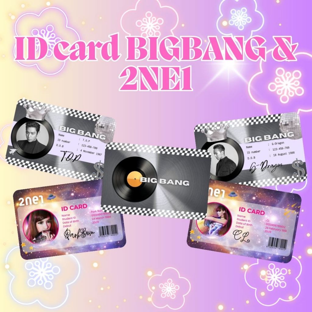 Jual BIG BANG & 2NE1 SPECIAL ID CARD KPOP GDRAGON TOP SQUIDGAME ...