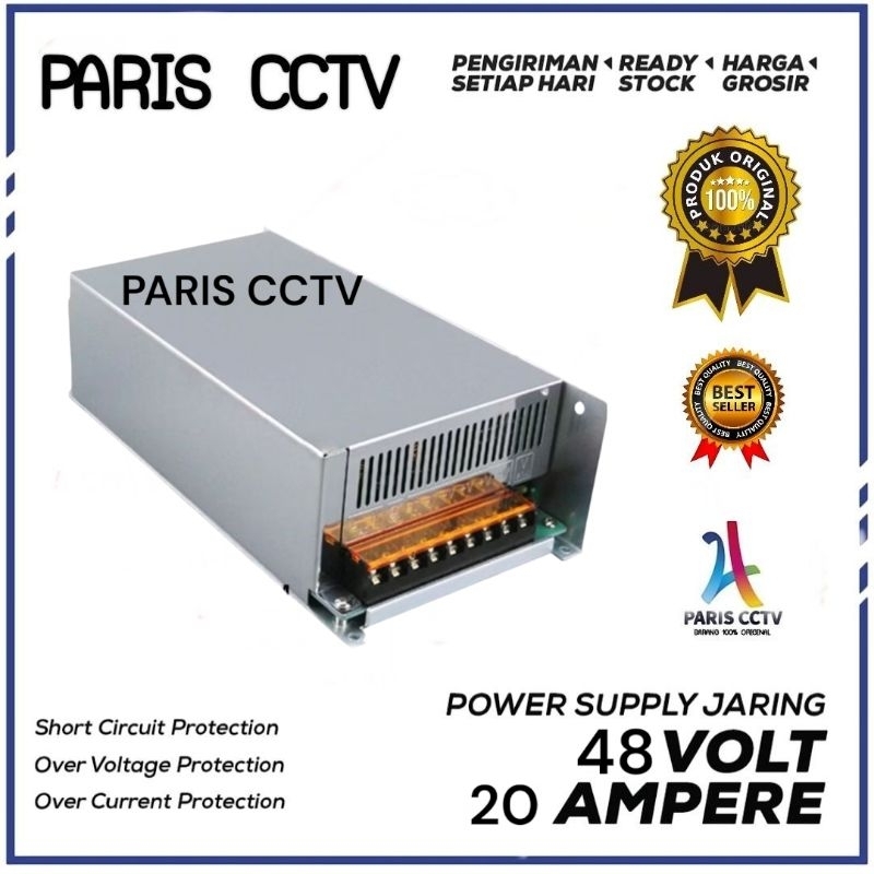 Jual Travo Power Supply 48V 20A PSU 20 Amper 48 Volt + FAN High Quality ...