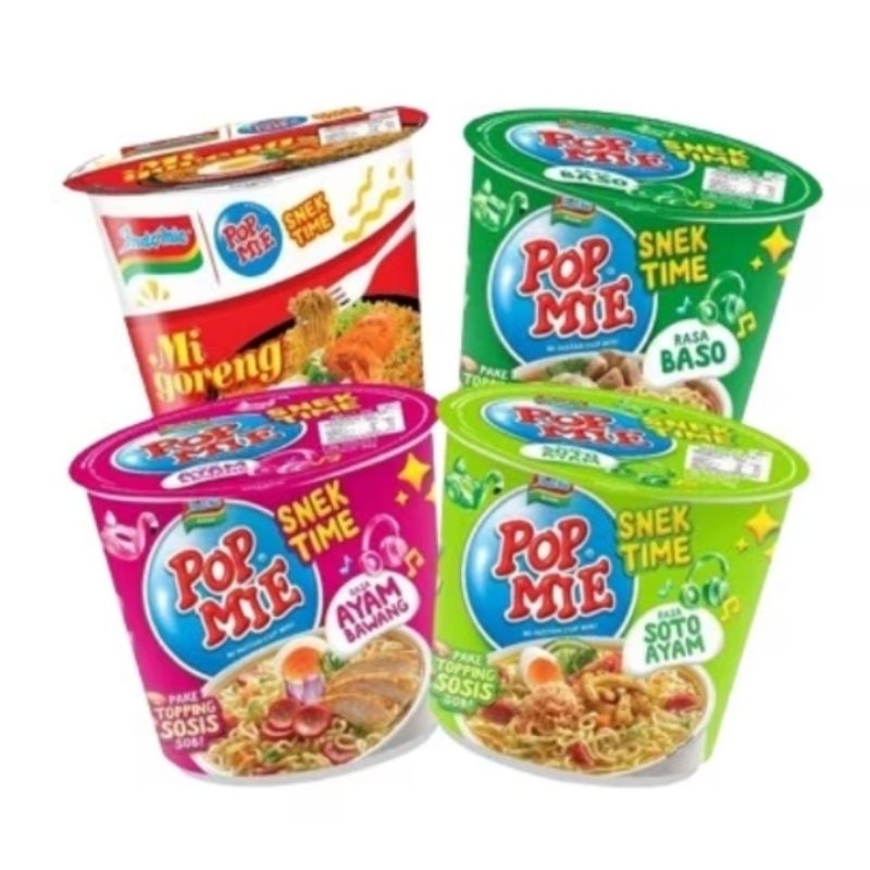 Jual ( 1 Karton isi 12 ) Pop Mie mini Goreng, Pop Mie Mini Baso, Pop ...