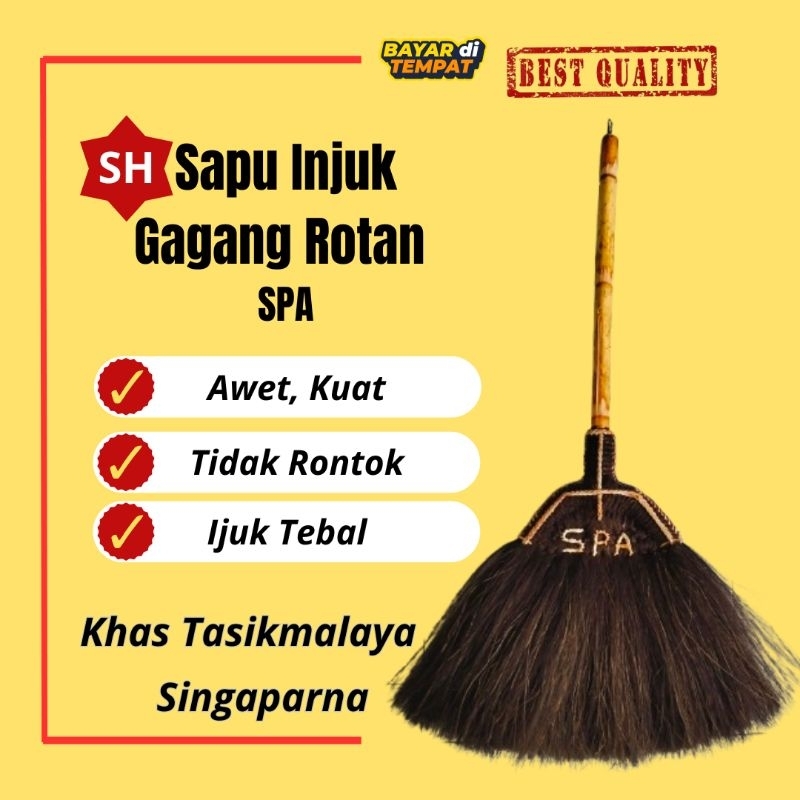 Jual Sapu Ijuk anti rontok,ijuk tebal,murah ,angi rontok gagang Rotan ...