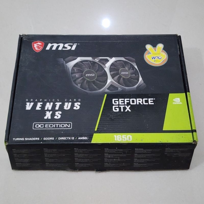 Jual DUS VGA MSI GTX 1650 DUS SAJA KARDUS MSI GTX 1650 DUS GTX 1650 4GB ...