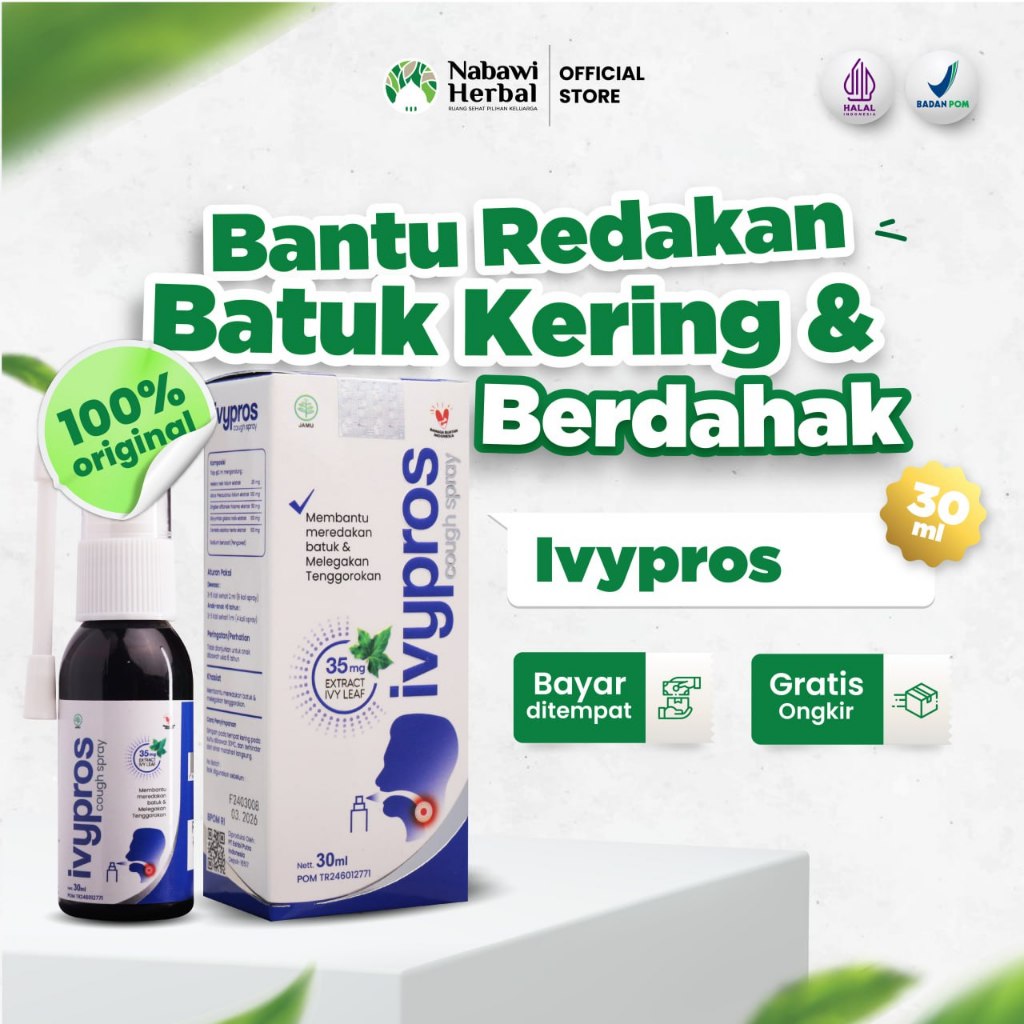 Jual IVYPROS - Obat Batuk Ekstrak Daun Ivy Membantu Atasi Batuk ...
