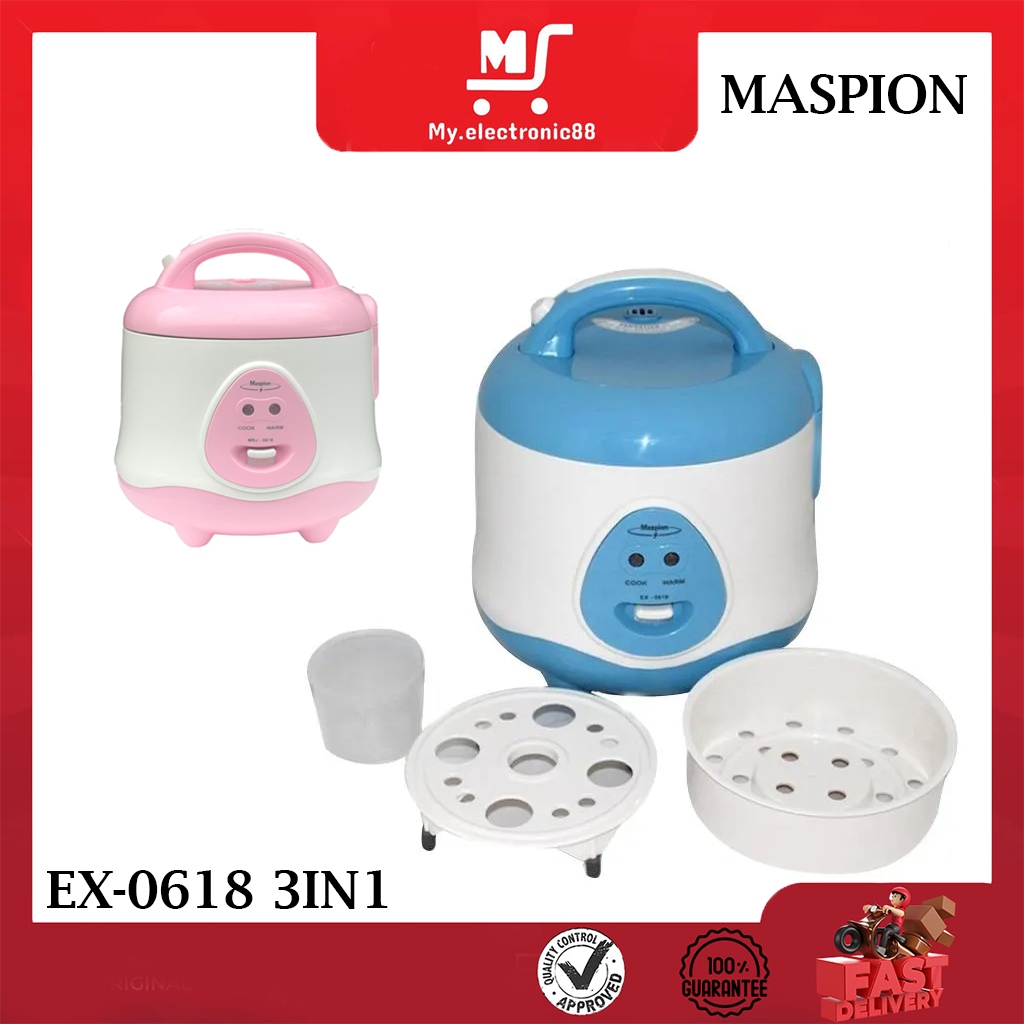 Jual RICE COOKER MASPION 0,8L ( EX-0618 3IN1 ) | Shopee Indonesia