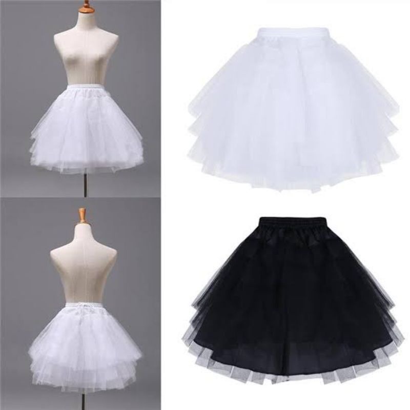 Jual Petticoat Pendek Rok Petikut Peticoat Dalaman Rok Mekar Tutu Tile ...