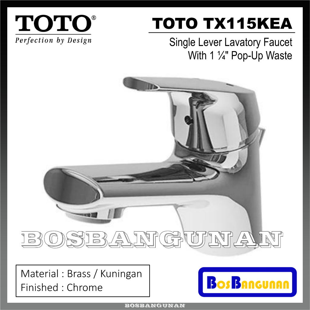 Jual Keran Wastafel TOTO TX115KEA / Kran Wastafel TOTO TX 115 KEA Hot ...