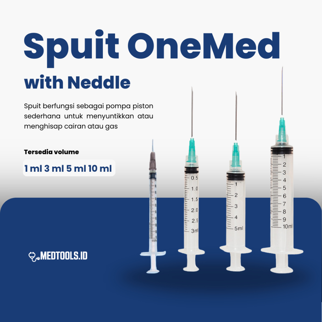 Jual Spuit 1cc,3cc,5cc, dan 10cc Syringe Onemed jarum suntik spuit/satuan | Shopee Indonesia