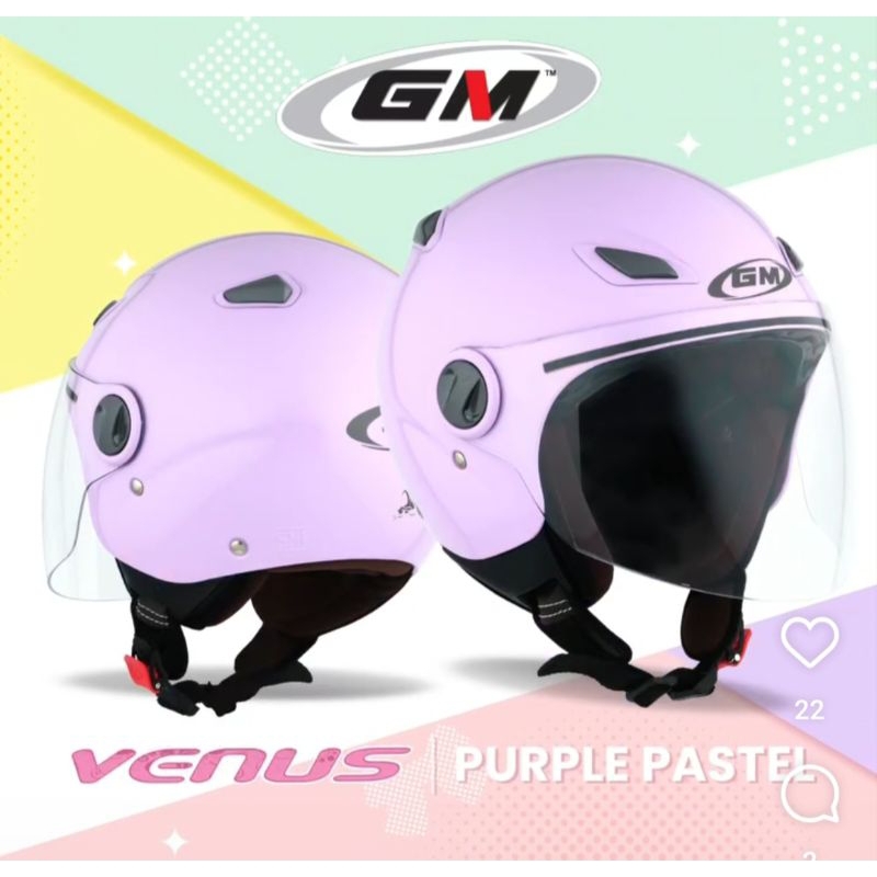 Jual Helm GM Venus Hijab Original / Helm Motor Retro Hijab / Helm Motor ...