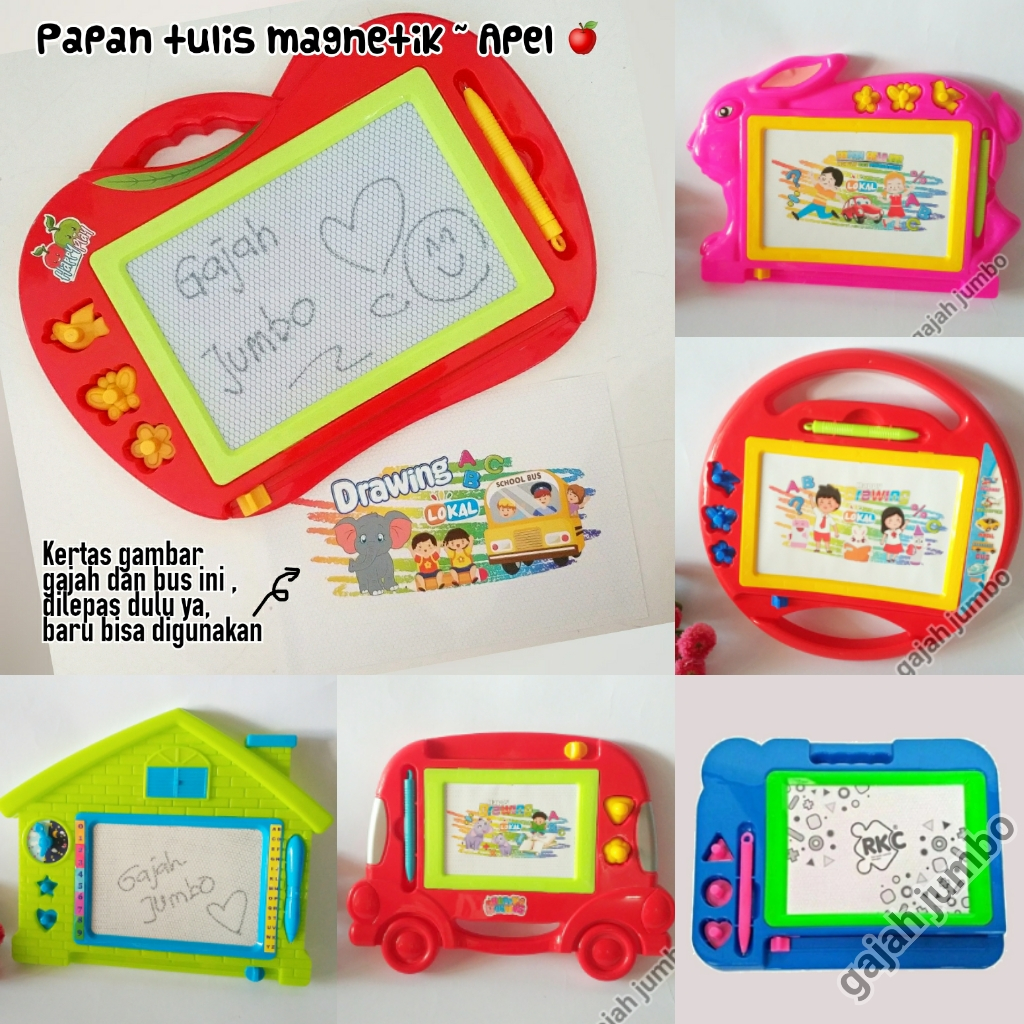 Jual Mainan Papan Tulis Anak Magnet Drawing Board Magnetic Saba Sabak ...