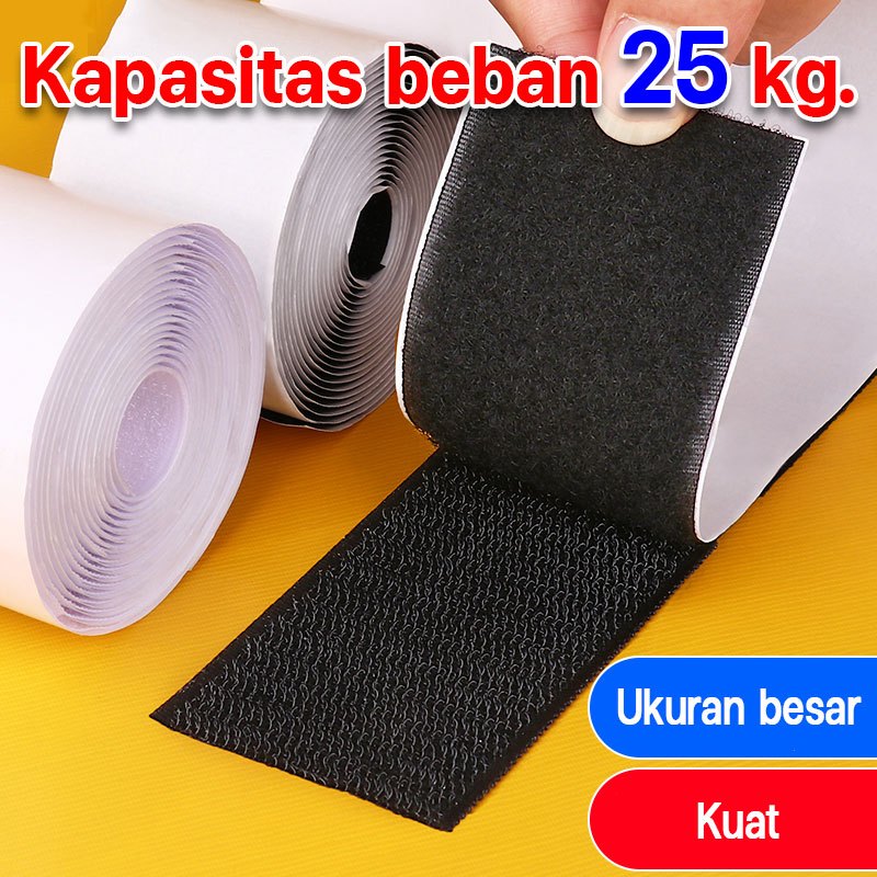 Jual Velcro Perekat Tape Velkro Double Tape Serbaguna Adhesive Perepet ...