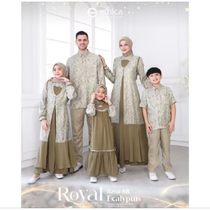 Jual Sarimbit Keluarga 2025 Royal 68 Ecalyptus by Ethica | Shopee Indonesia