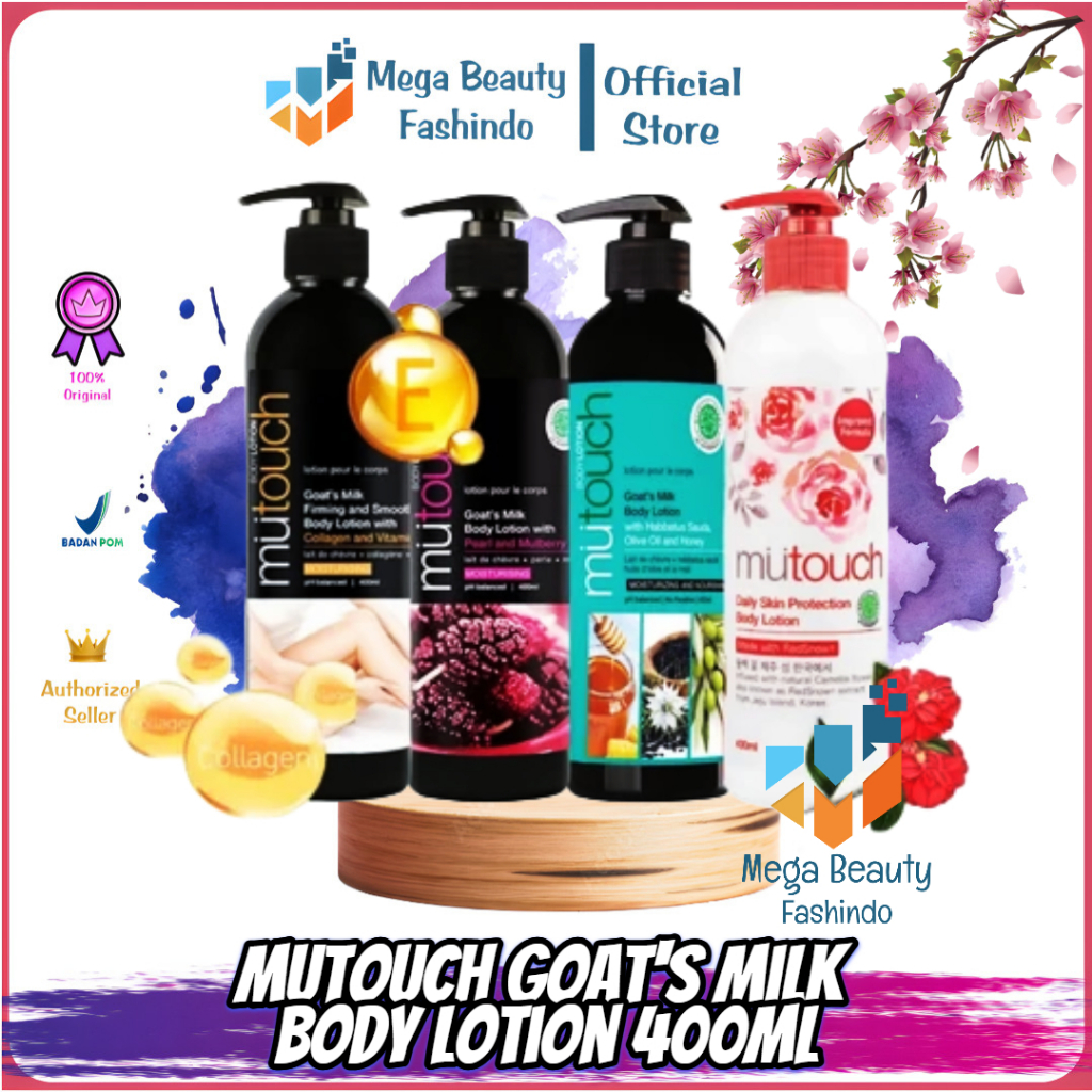 Jual MuTouch Goat's Milk Body Lotion 400ml | Pearl and Mulberry ...