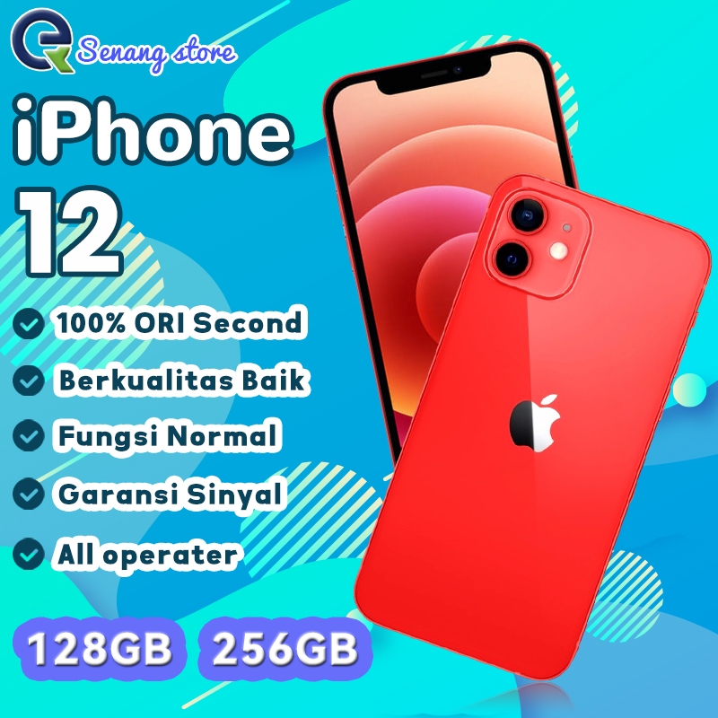 Jual iphone 12 Second 256GB 128GB fullset 100%ORI Sinyal All operator ...