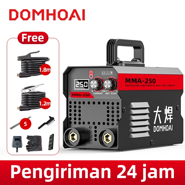 Jual DOMHOAI Mesin Las Inverter Las Listrik Inverter MMA-250 Mesin Las IGBT Tampilan Digital ...