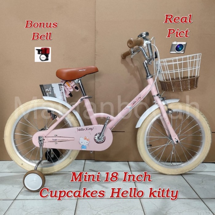 Jual SEPEDA ANAK MINI 18 INCH ELEMENT CUPCAKES WM 3.0 HELLO KITTY ...