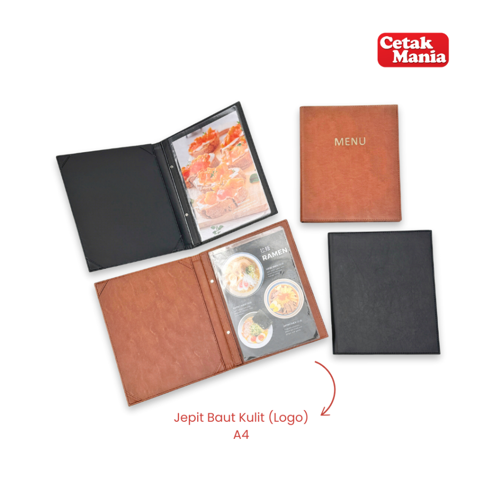 Jual Buku Menu kulit Restoran/Cafe/Hotel - model jepit baut isi plastik ...