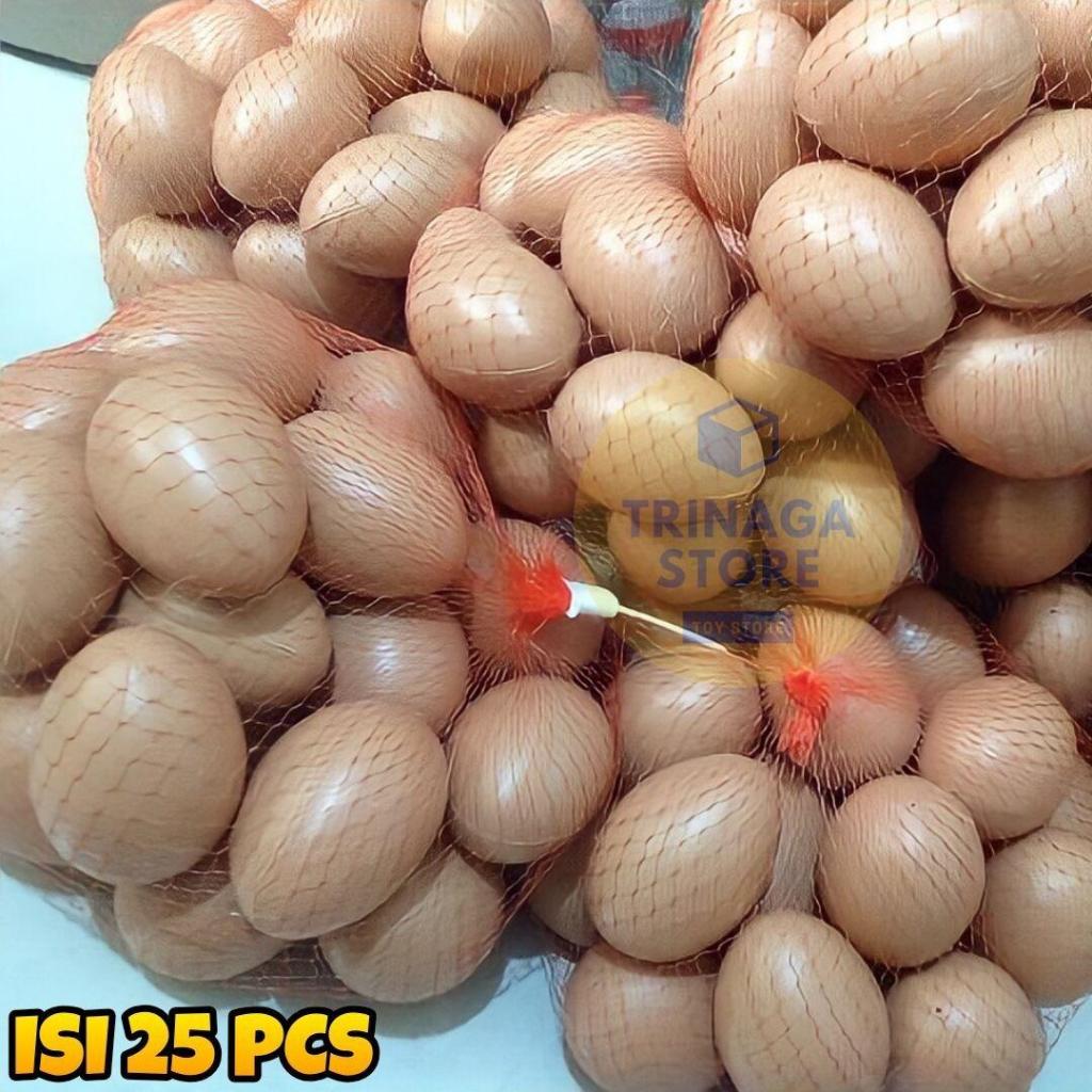 Jual ( BISA COD ) PROMO 1 PACK ISI 25 PCS MAINAN ANAK TELUR AYAM TELUR ...