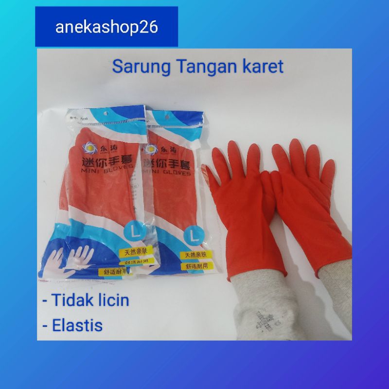 Jual Sarung tangan karet/hand gloves | Shopee Indonesia