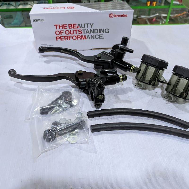 Jual master rem handle rem BREMBO DOUBLE TABUNG SMOKE BESAR NMAX OLD ...