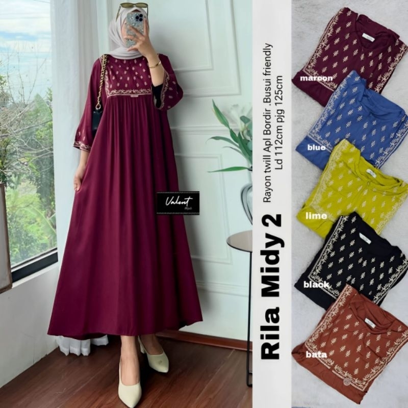 Jual Rila midy 2 / Marta Midy Vinstore / Dania long midi [WAJIB TANYA ...