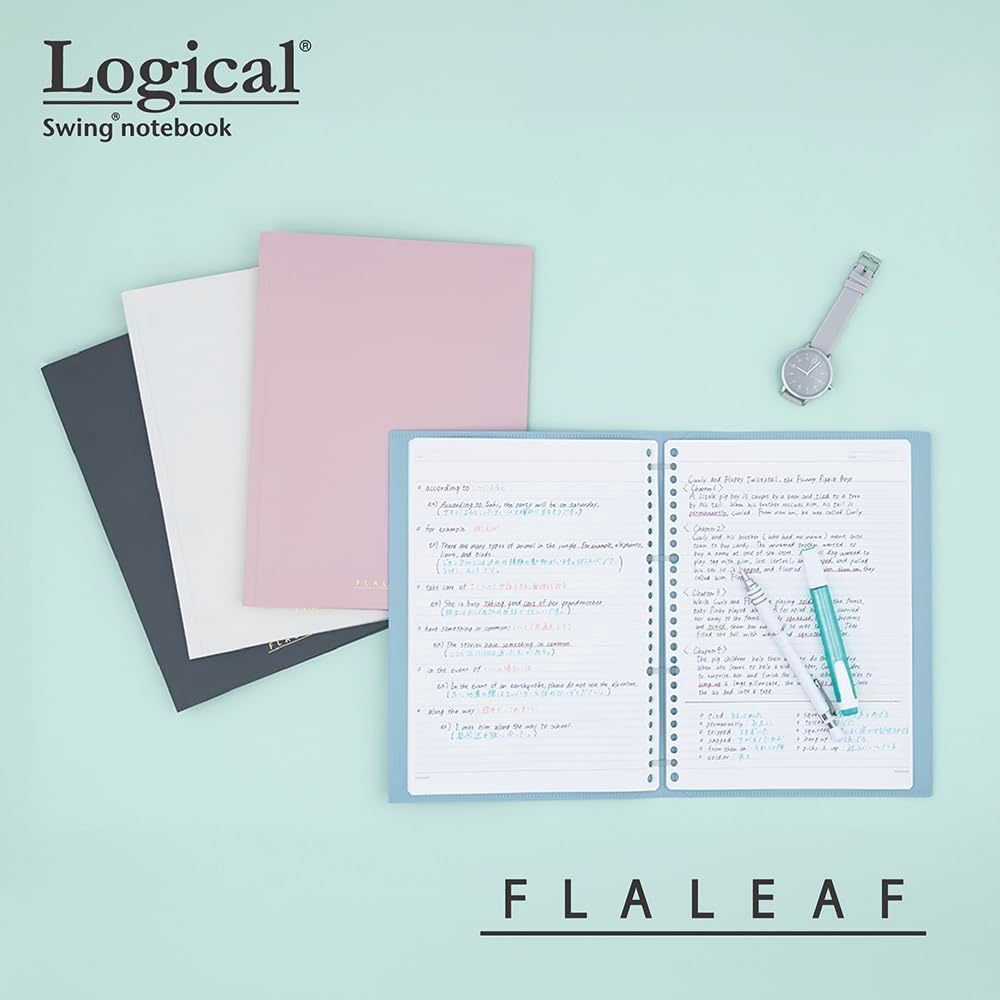Jual Nakabayashi Flaleaf Binder B5 Logical Swing Flat Notebook Slim ...