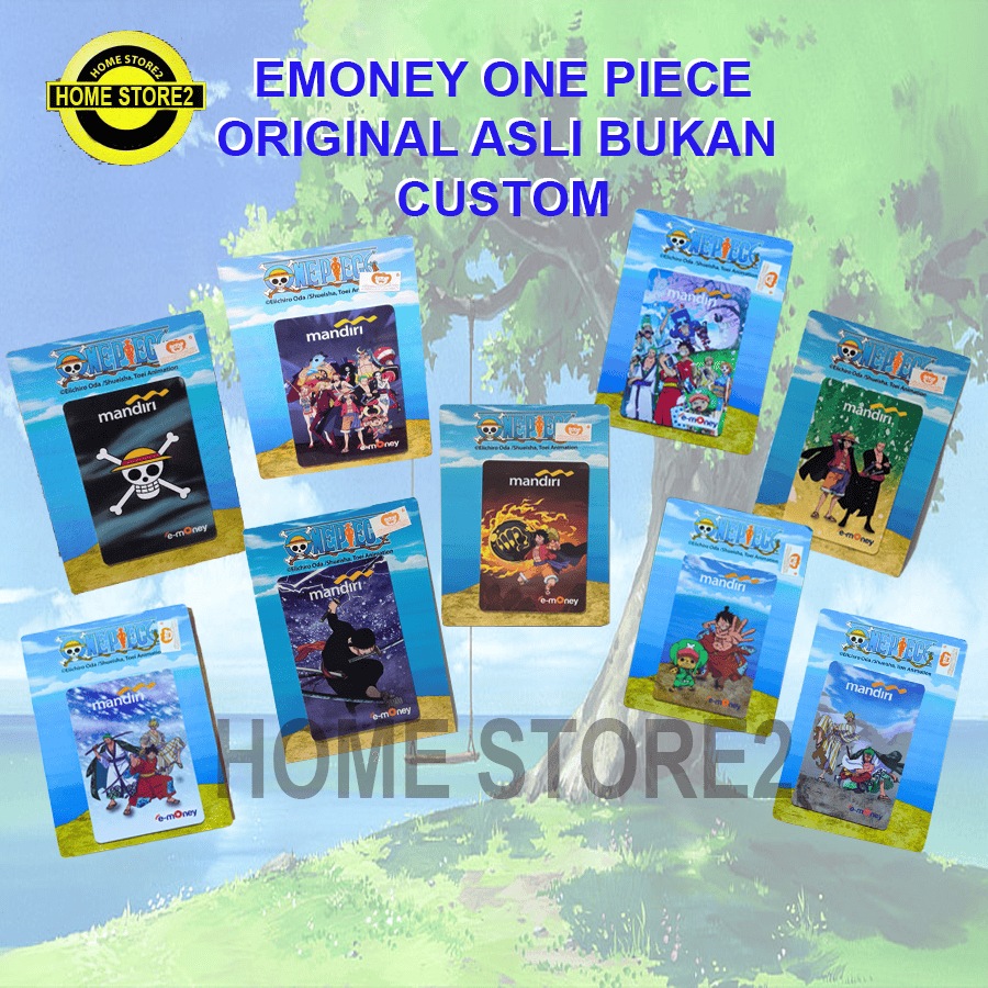 Jual KARTU EMONEY CARD ETOLL CARD EDISI ONE PIECE | Shopee Indonesia