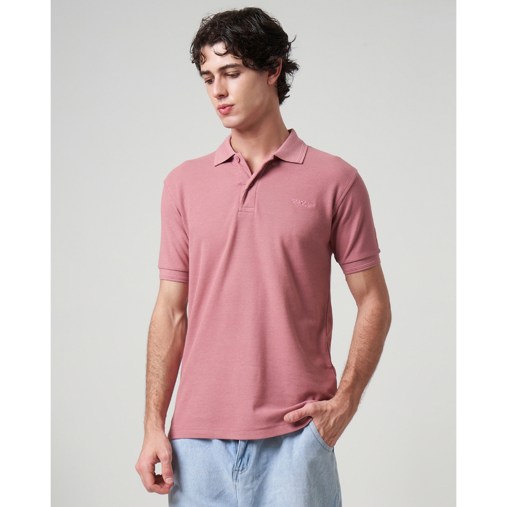 Jual MCB Kaos Polo Wangky Basic Man Reg Fit Orange Siena / Dusty Pink ...