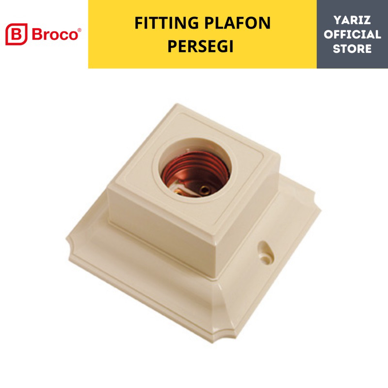 Jual BROCO Fitting Plafon Persegi, Fitting Lampu Kotak Broco | Shopee Indonesia