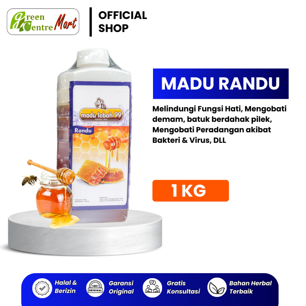 Jual JUAL MADU RANDU ASLI MURNI 1KG / MULTIVITAMIN ANAK / HERBAL MADU ...