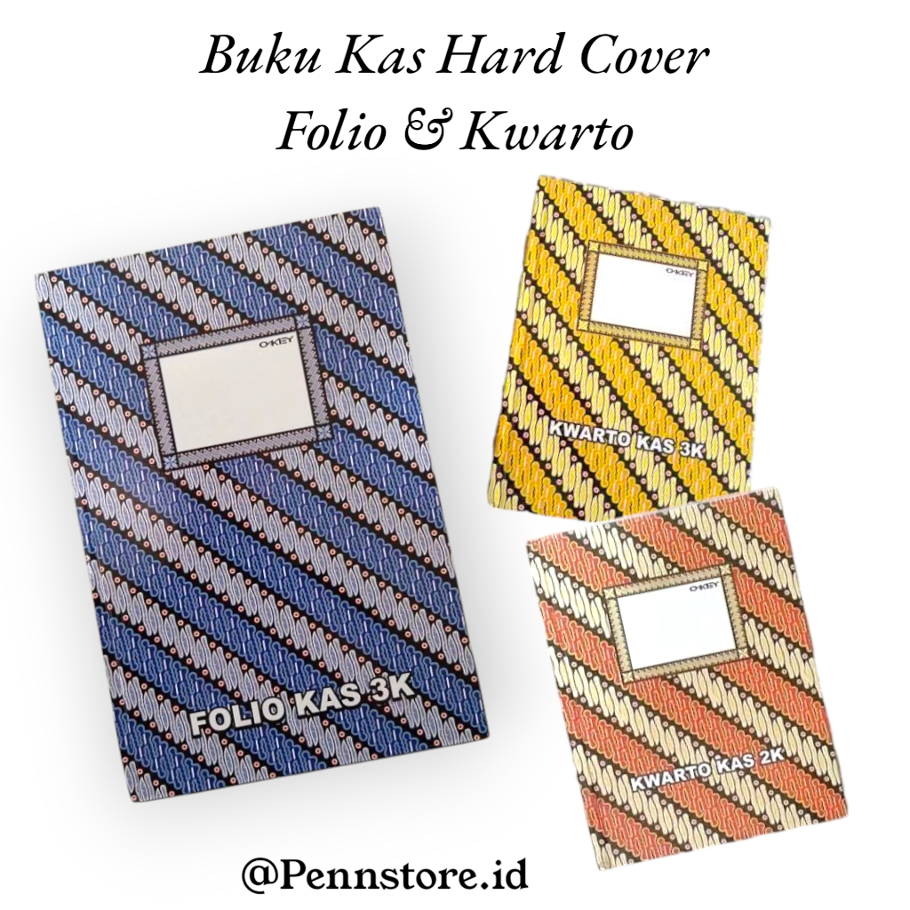 Jual (Pcs) Buku Hardcover Kas Kwarto 2K 3K dan Folio 3K 100 Lembar Okey ...