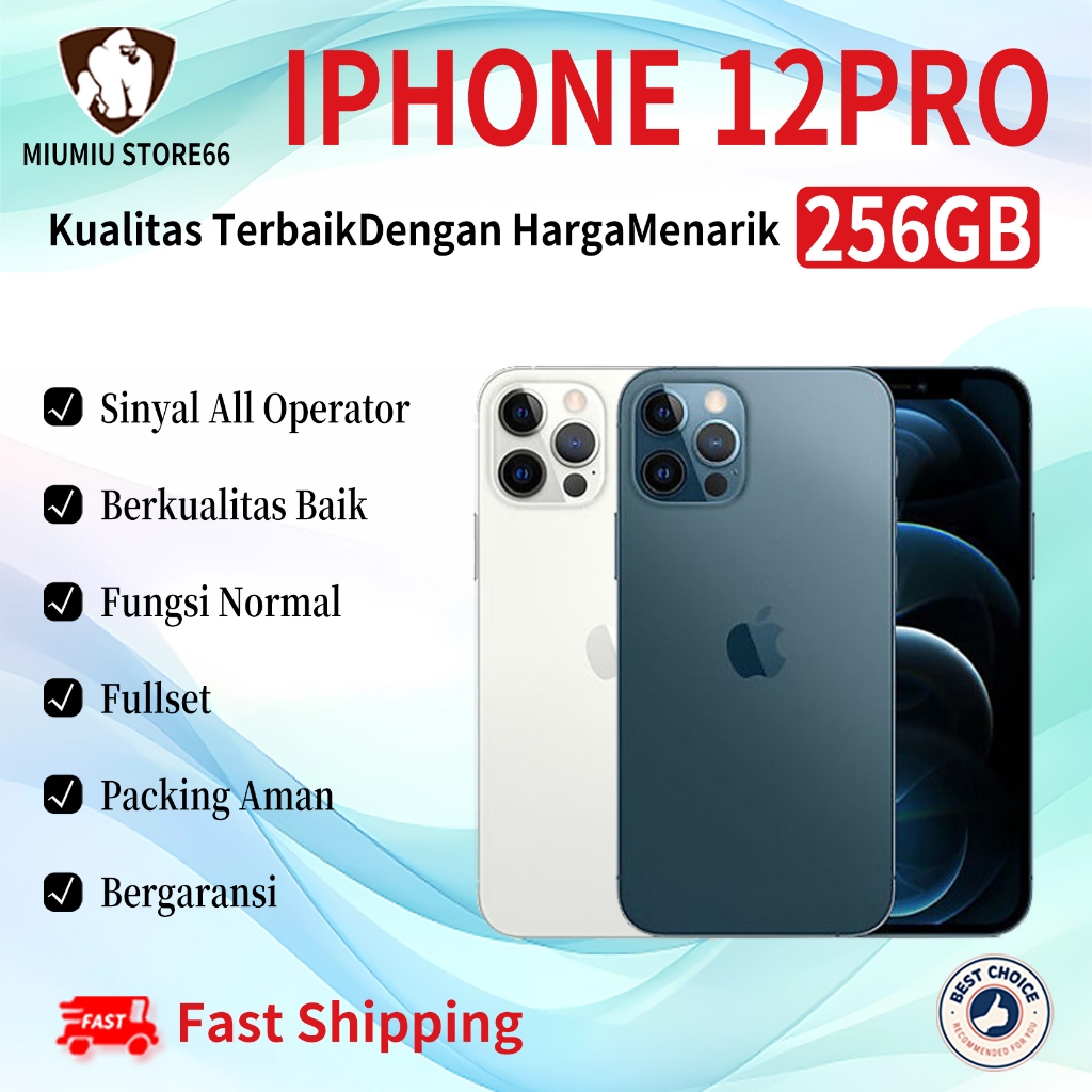 Jual iPhone 12Pro 256GB Second/Bekas Original100% INTER 5G 6.1"OLED-Ori Fullset Mulus Like New ...