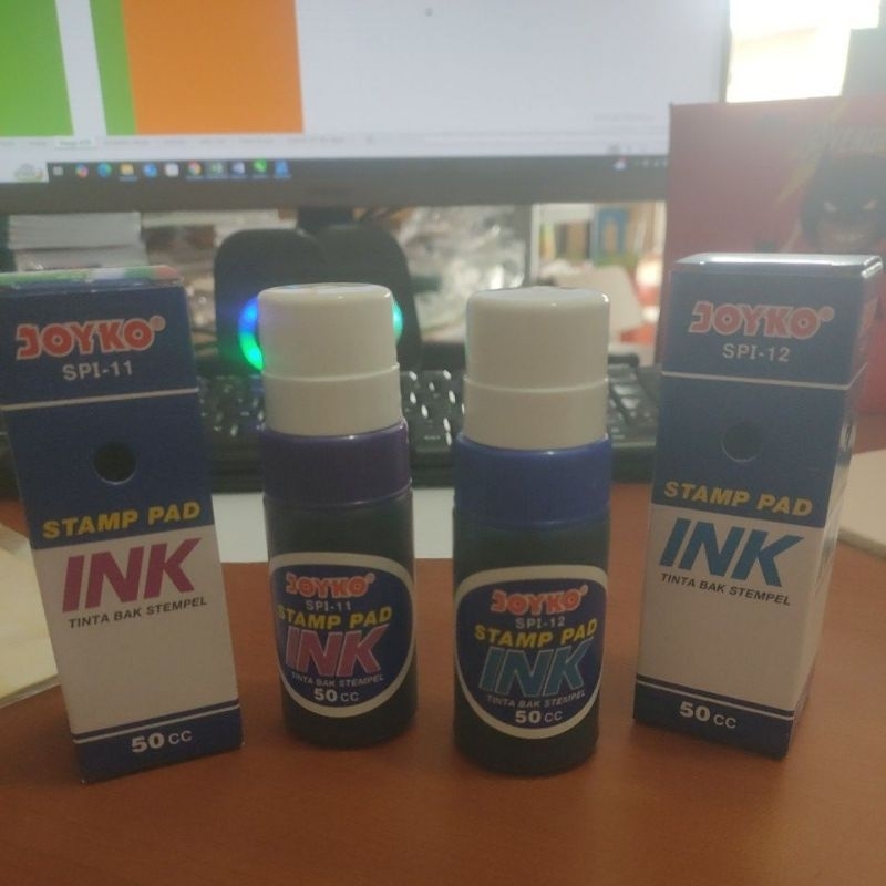 Jual stamp pad ink,tinta bak stempel bantalan cap merk joyko | Shopee ...