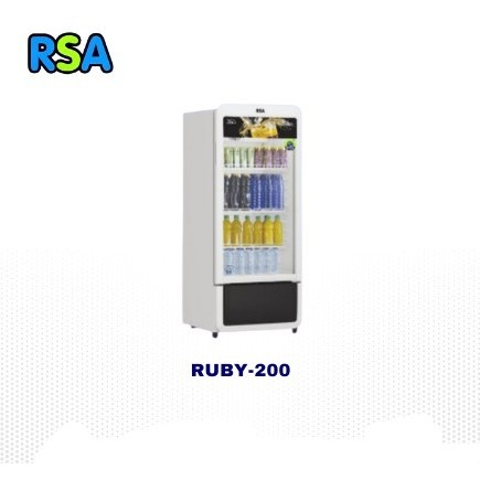Jual RSA SHOWCASE 1 PINTU DISPLAY COOLER RUBY 200 KSPASITAS 200 LITER | Shopee Indonesia